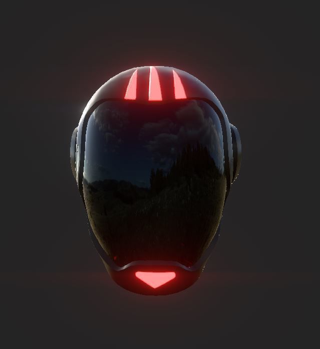 3D model futuristic helmet low poly VR / AR / low-poly | CGTrader