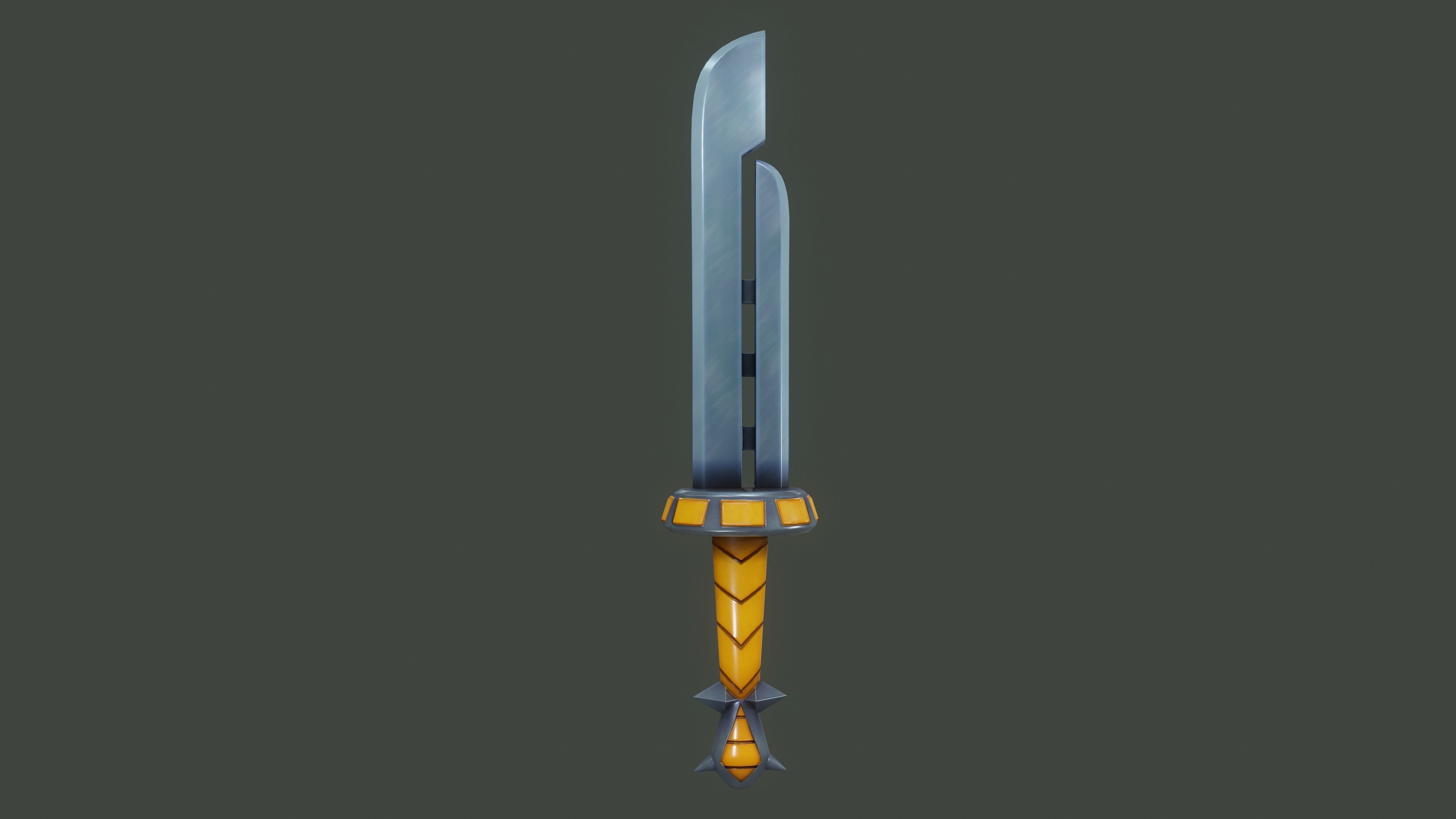 Stylized Majoras Razor Sword 3D model 3D printable | CGTrader