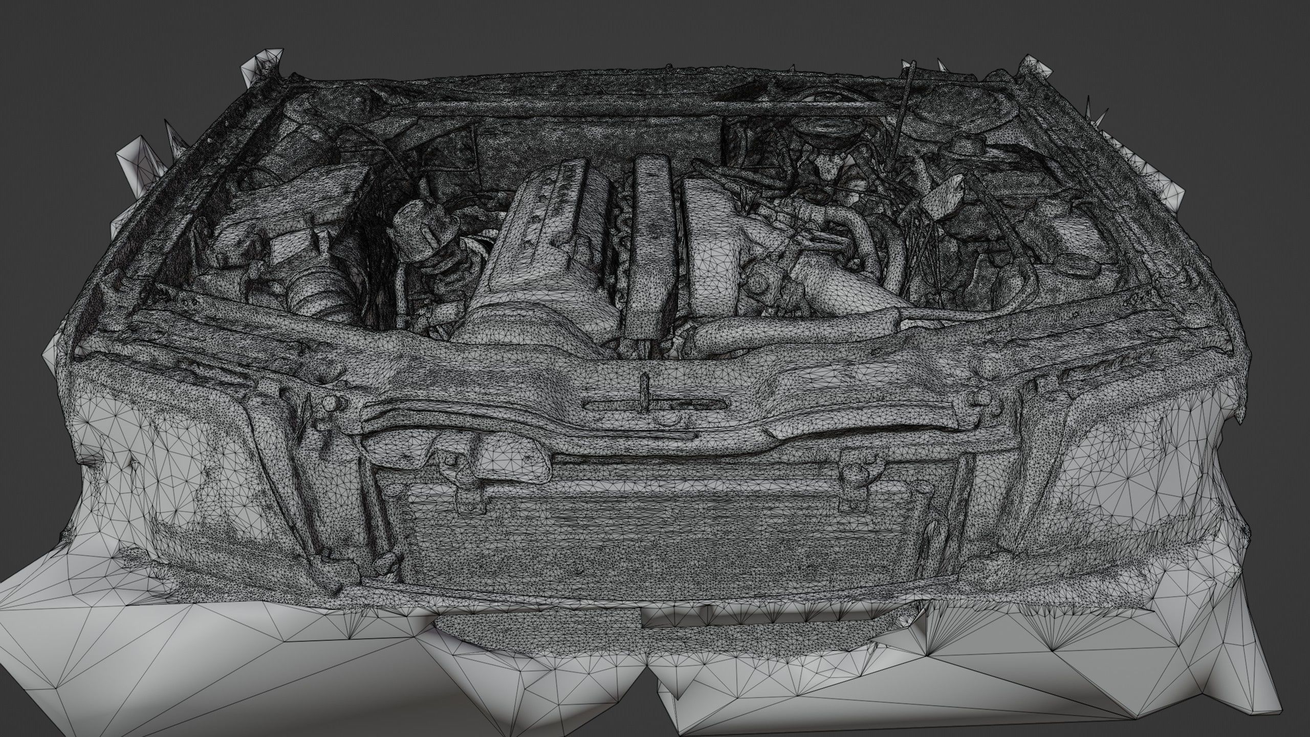 Audi 20V Turbo Engine - scan 3D model | CGTrader