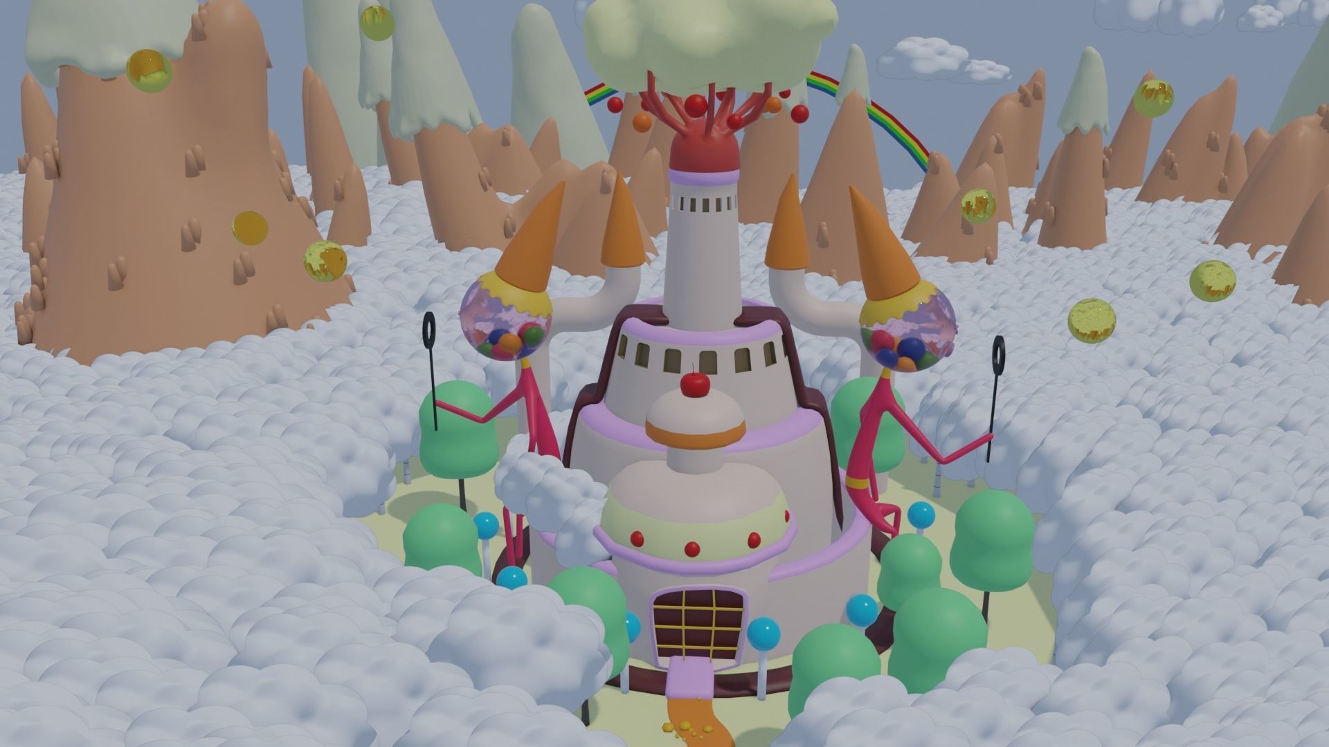 3D model Candy Kingdom VR / AR / low-poly | CGTrader