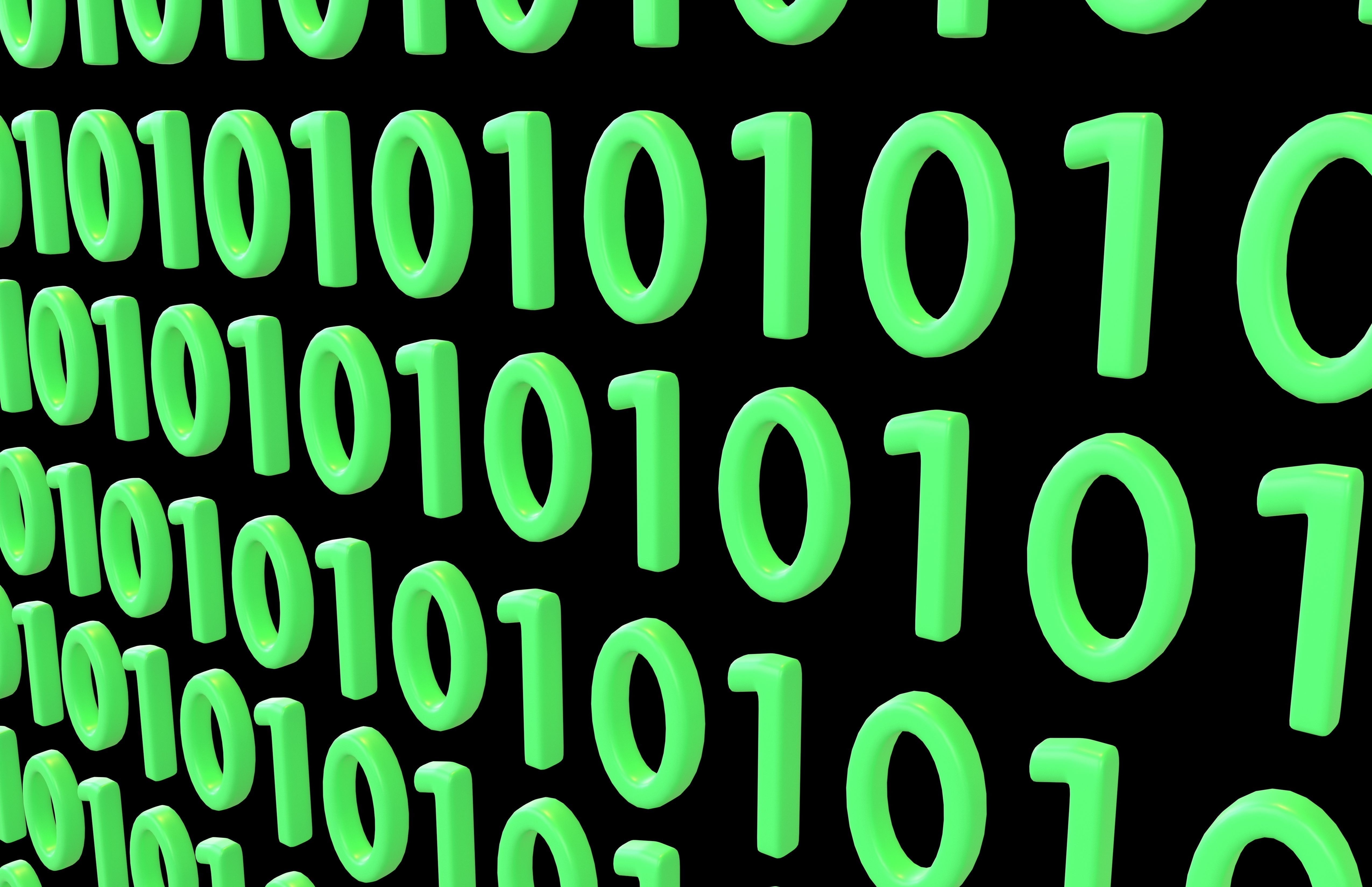 Binary Background V1 001 3D model | CGTrader