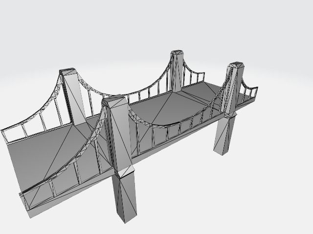 3D model Small Bridges Modular Set for 3d Art VR / AR / low-poly | CGTrader