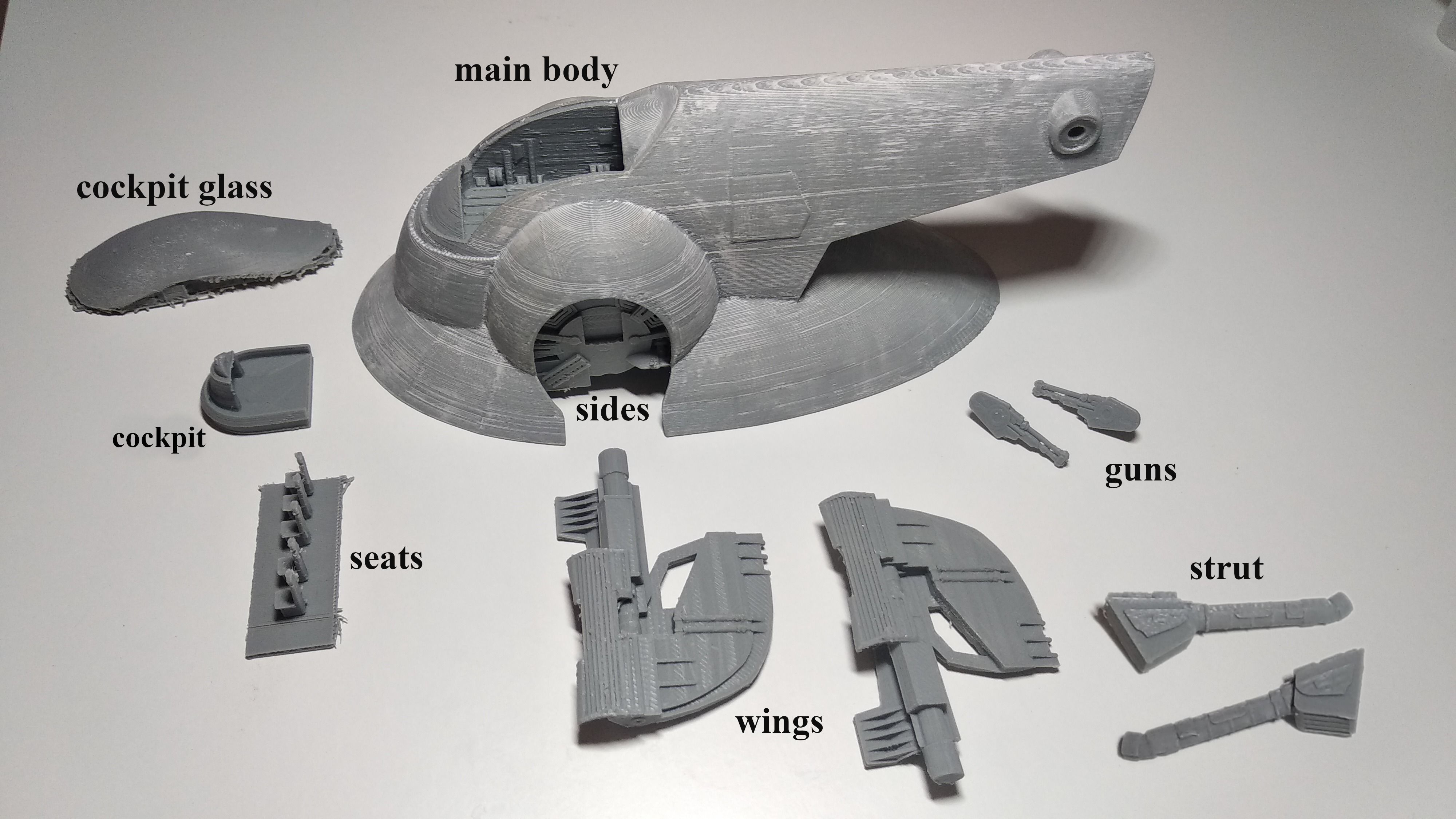 Slave 1 3D-print star wars fighter plane 3D model 3D printable | CGTrader