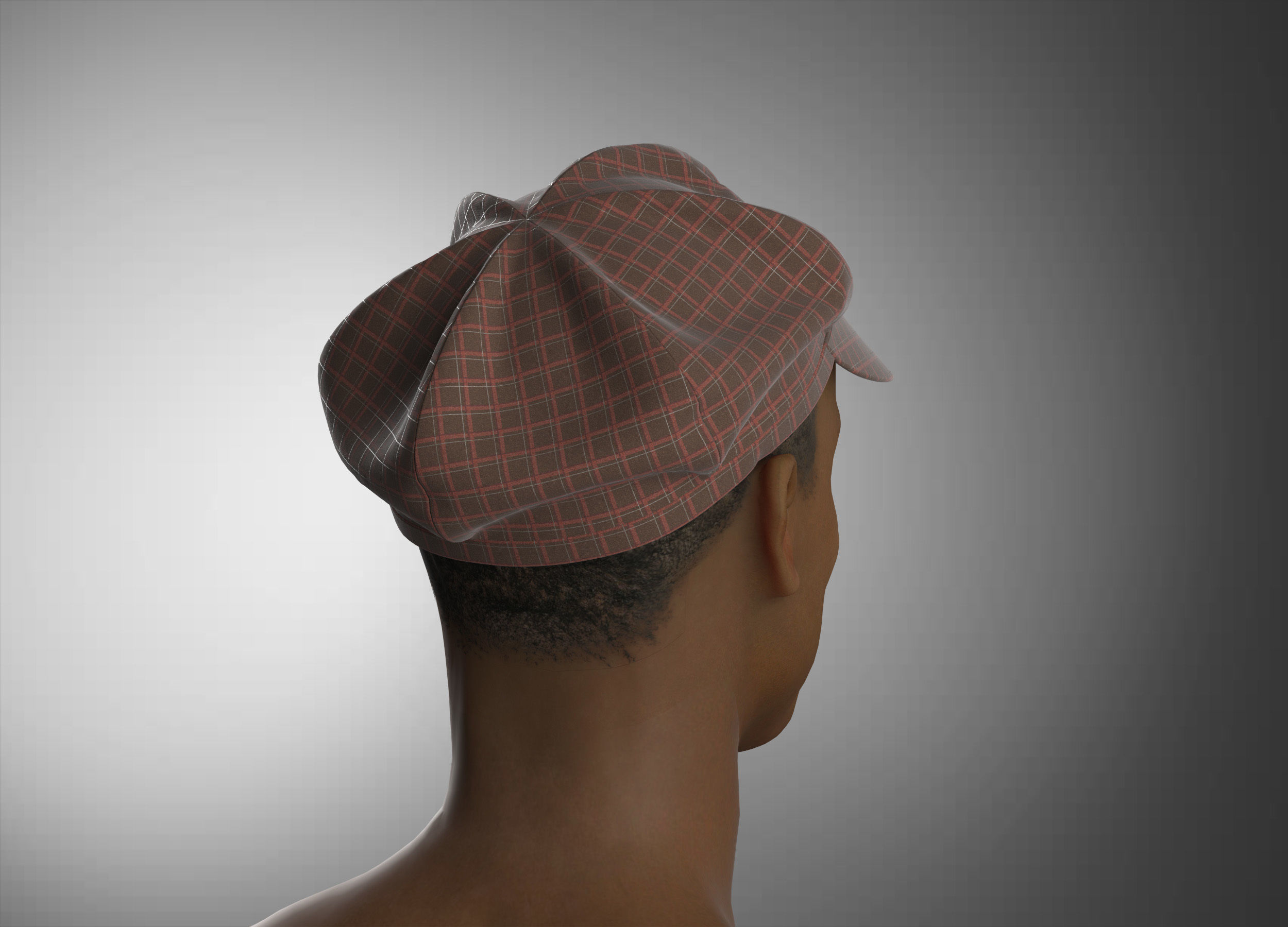 Newsboy hat 3D model | CGTrader