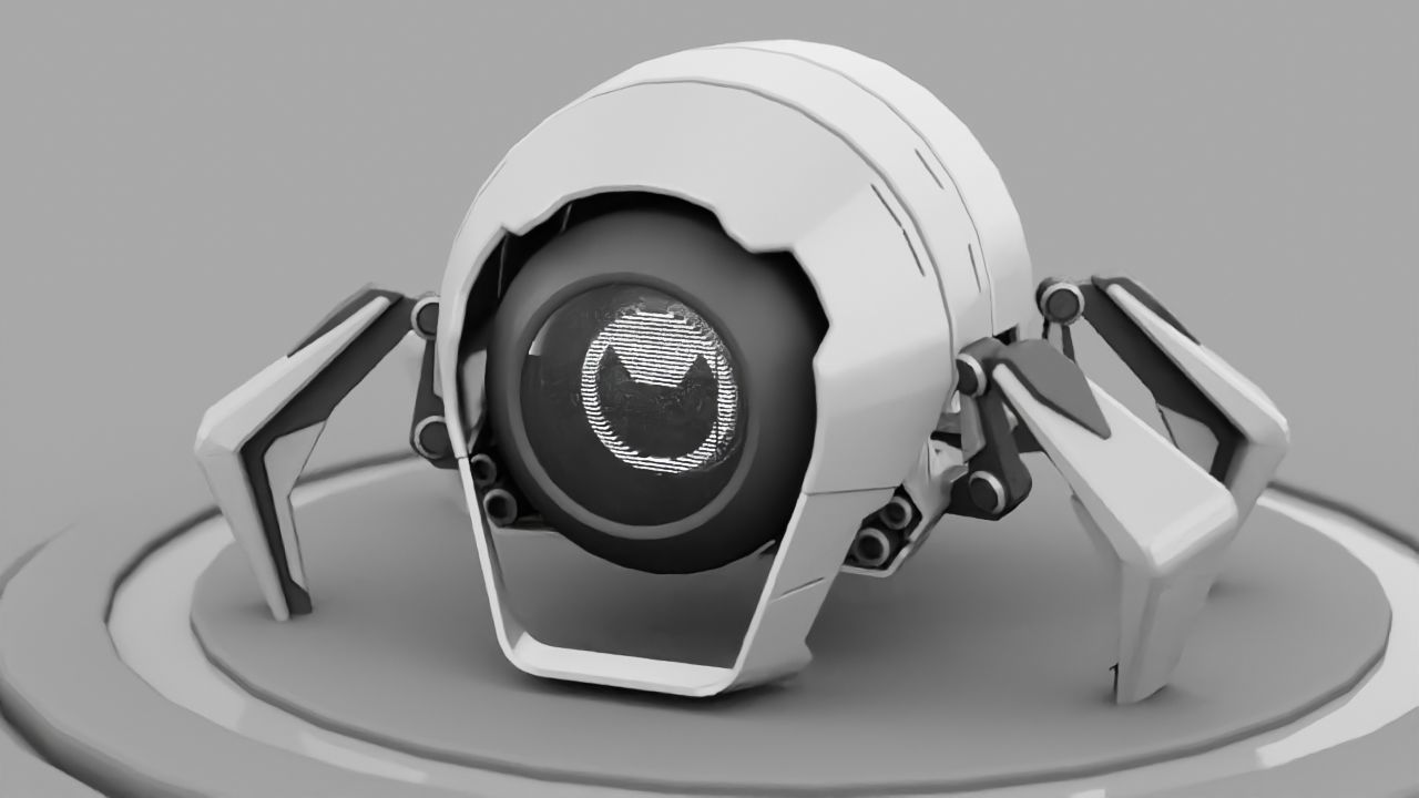 Spider robot rigged - animated character 3D model animated rigged ...