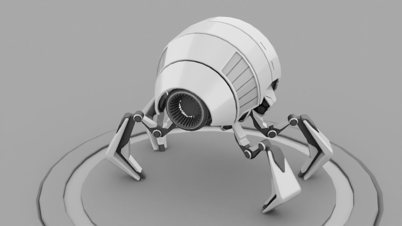 Spider robot rigged - animated character 3D model animated rigged ...