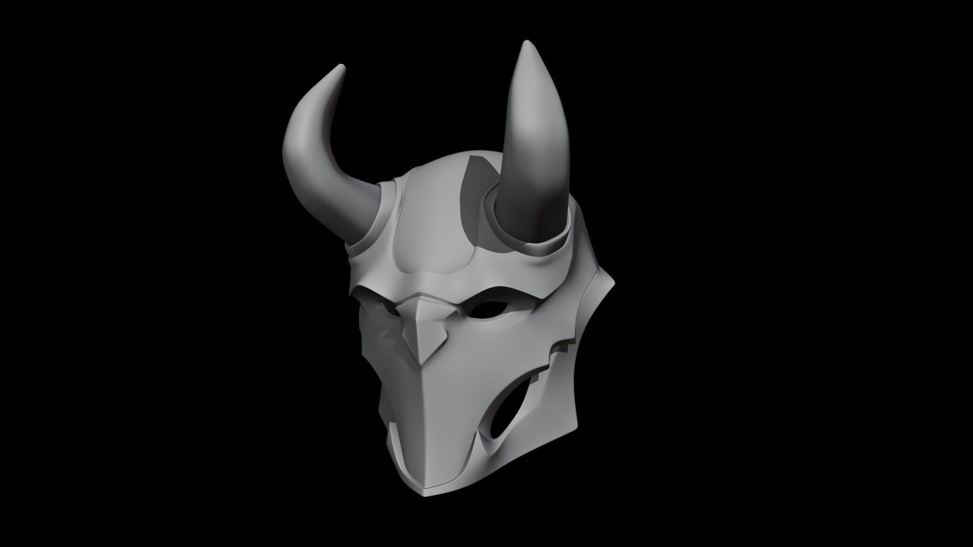 Leage of Legends Blood Moon Jhin Mask Replica Printable 3D model 3D ...