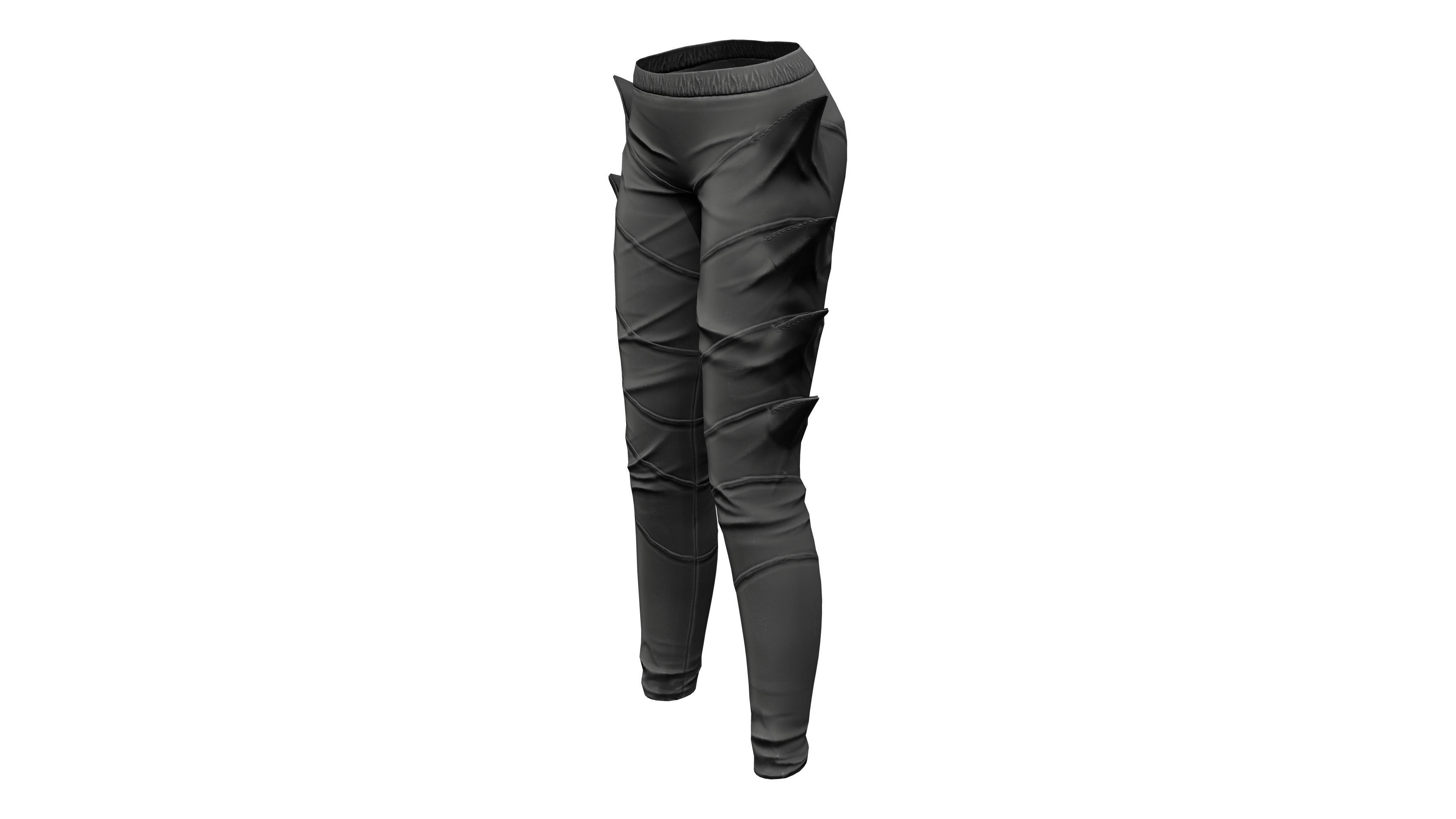 3D model Armour Spikes Pants Leggings VR / AR / low-poly | CGTrader
