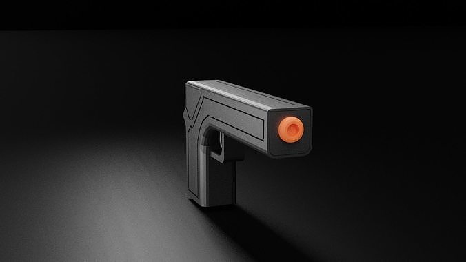 Gun 3d model orange tip free VR / AR / low-poly 3D model | CGTrader