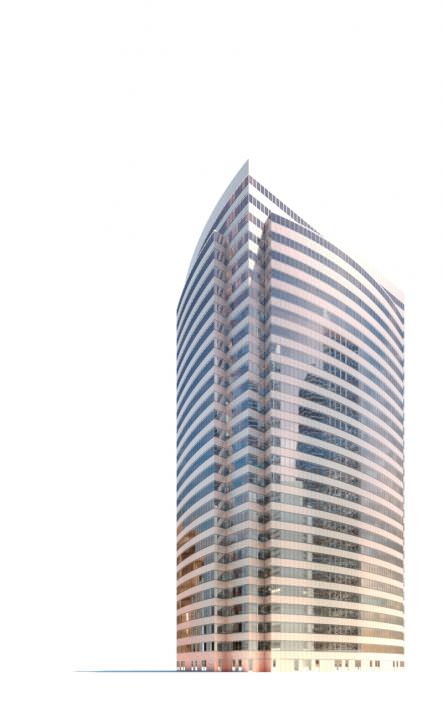 Modern Curved Tall Building 3D model | CGTrader