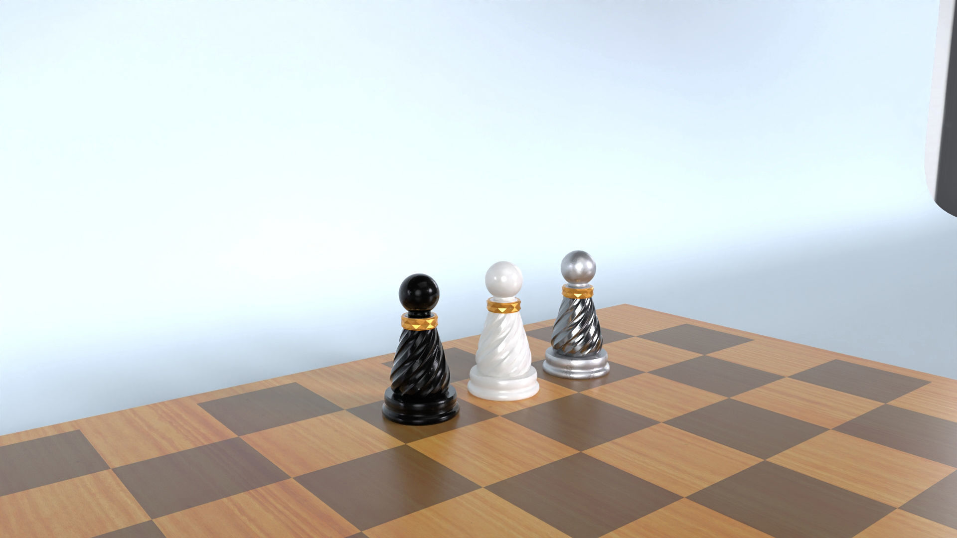 Pawn 3D Luxury Chess Pieces 3D Print Model 3D model 3D printable | CGTrader