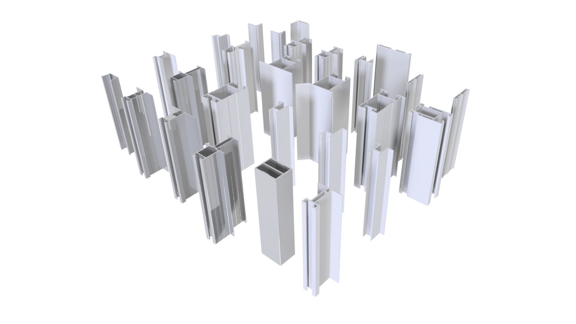 ALUMINUM PROFILES 3D model | CGTrader
