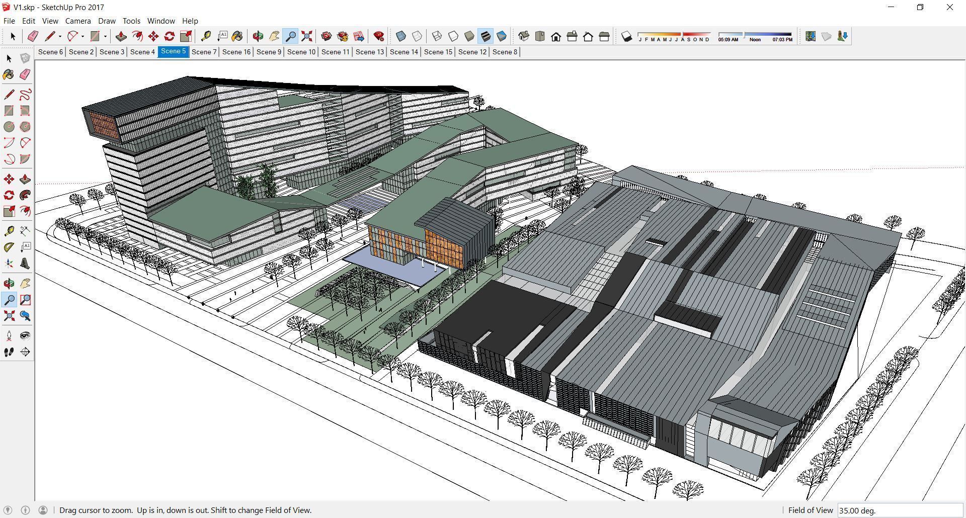 Sketchup Building V1 3D model | CGTrader