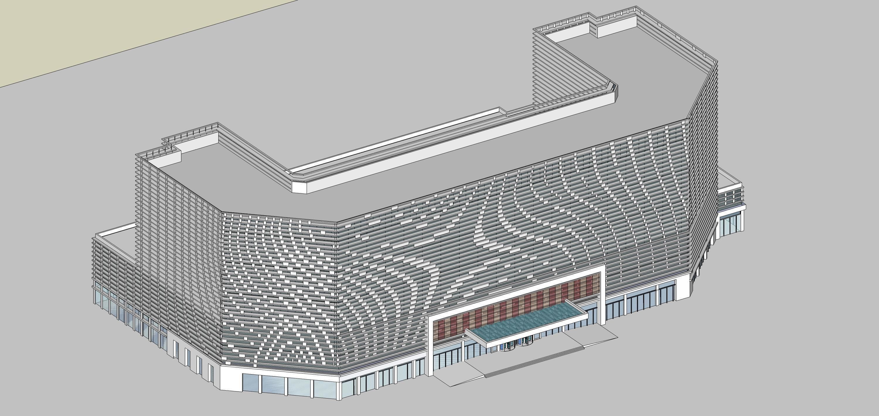 Sketchup Building V3 3D model | CGTrader