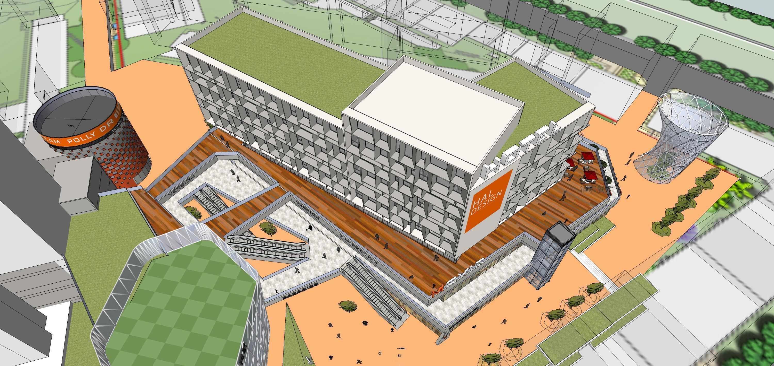 Sketchup Shopping Center V4 3D model | CGTrader