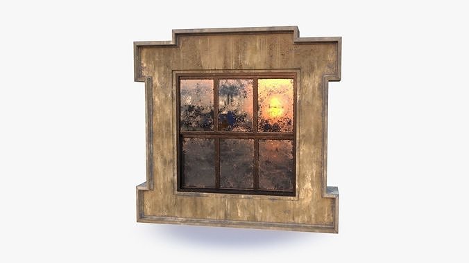 3D model Cement Window 0001 VR / AR / low-poly | CGTrader