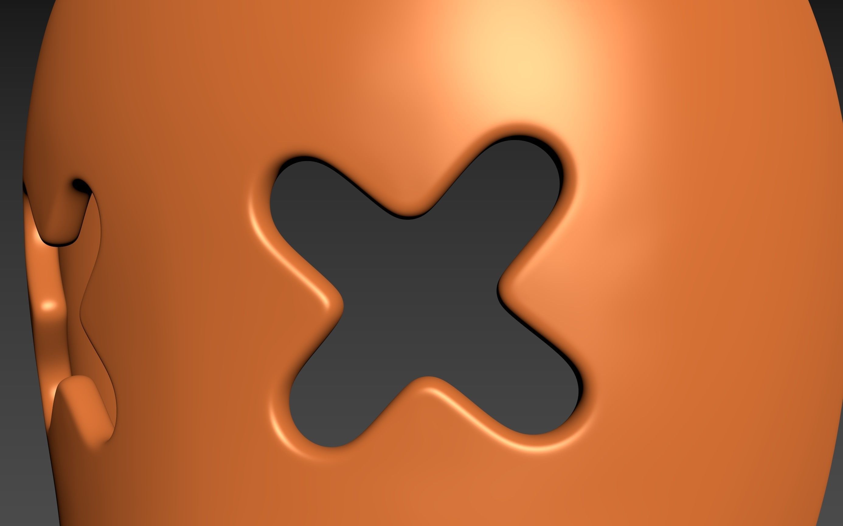 Print002 Golden XX Mask 3D model 3D printable | CGTrader