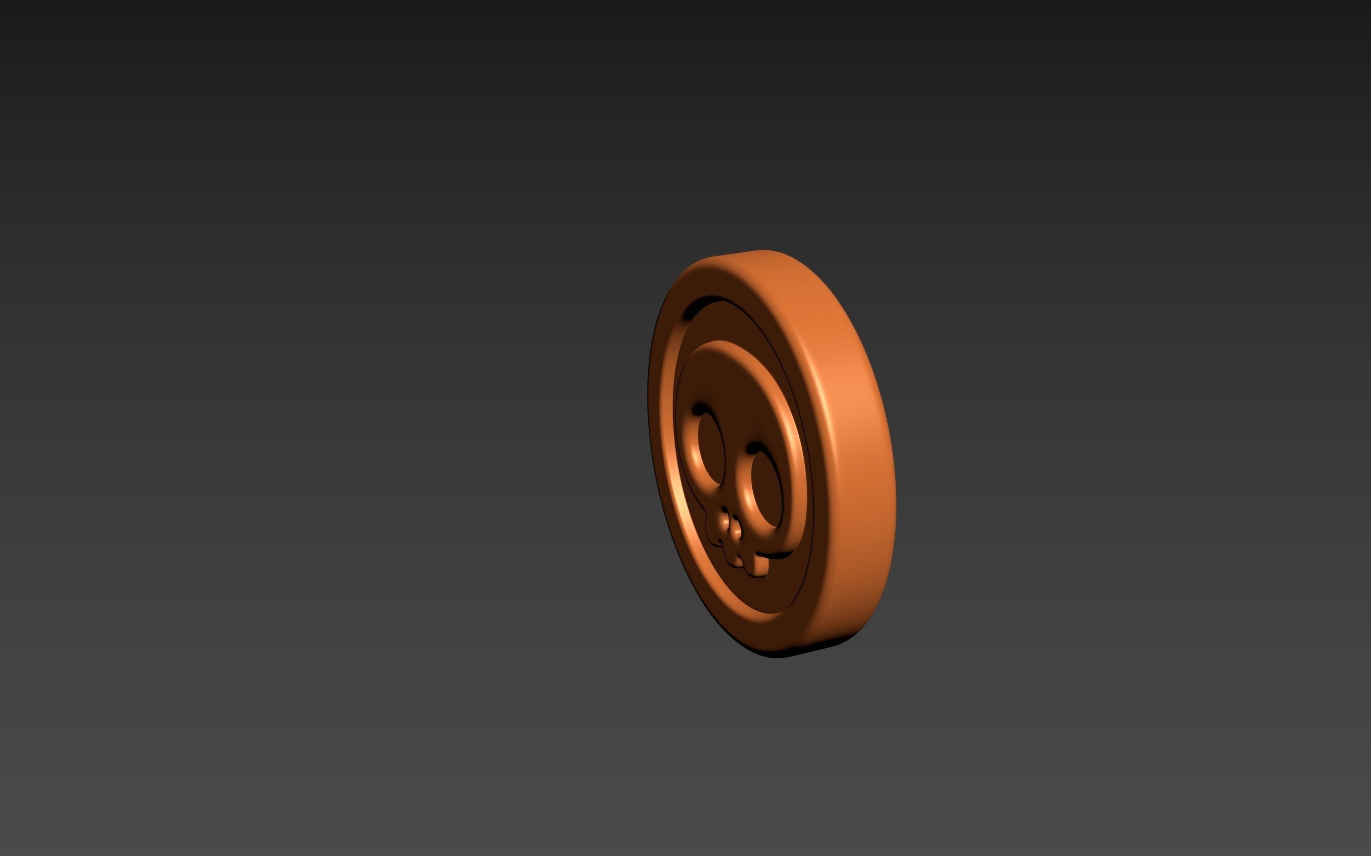 Print003 Coin Skull 3D model 3D printable | CGTrader
