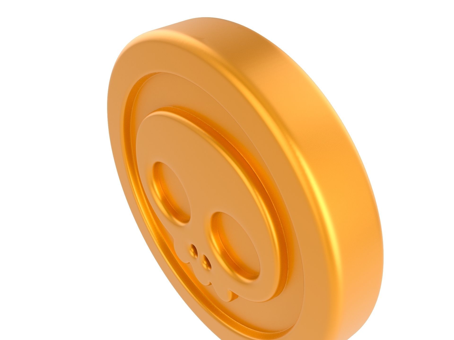 Print003 Coin Skull 3D model 3D printable | CGTrader