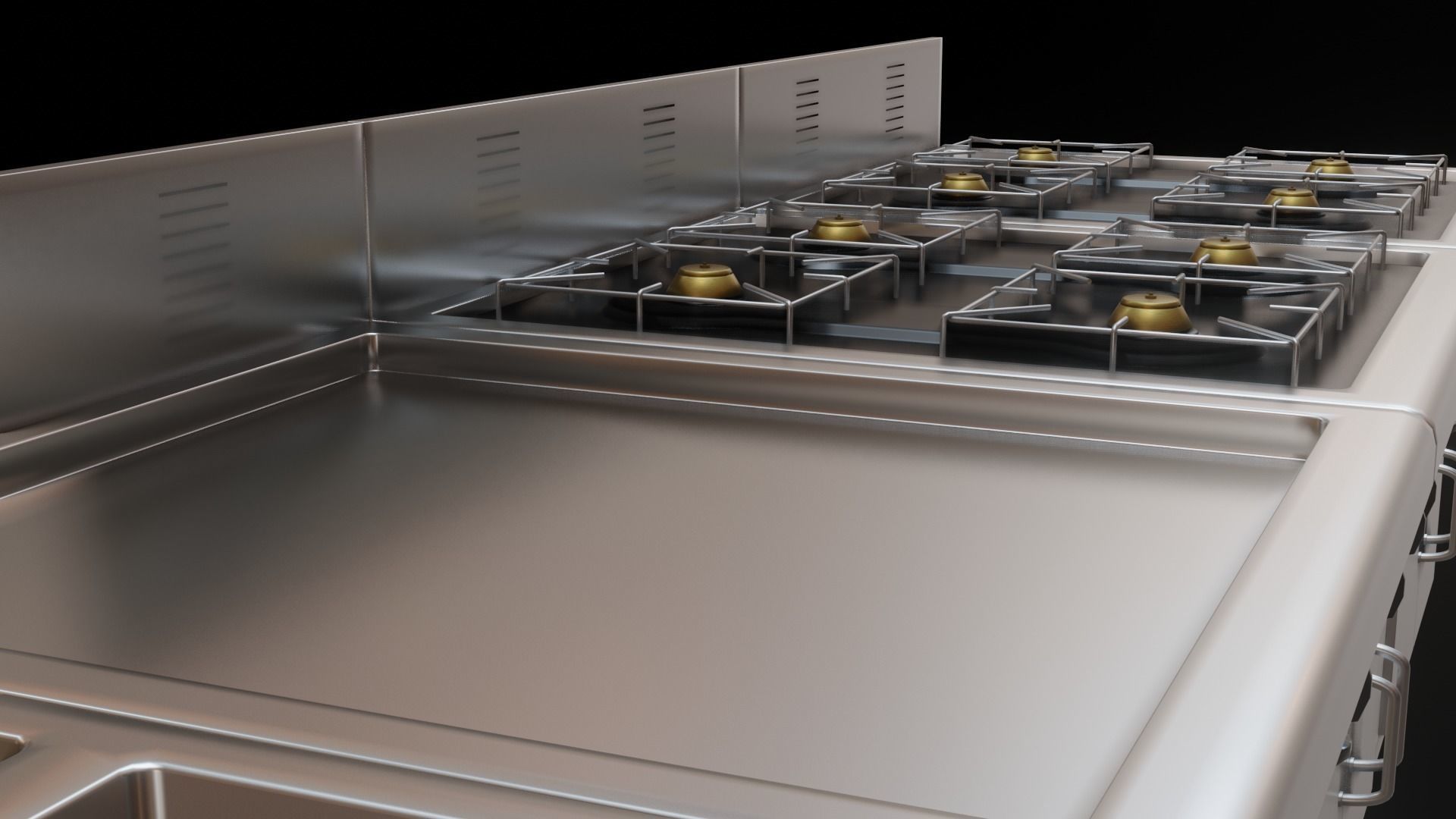 kitchen equipment free 3D model | CGTrader