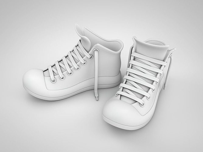 Stylish sports casual shoes free 3D model | CGTrader