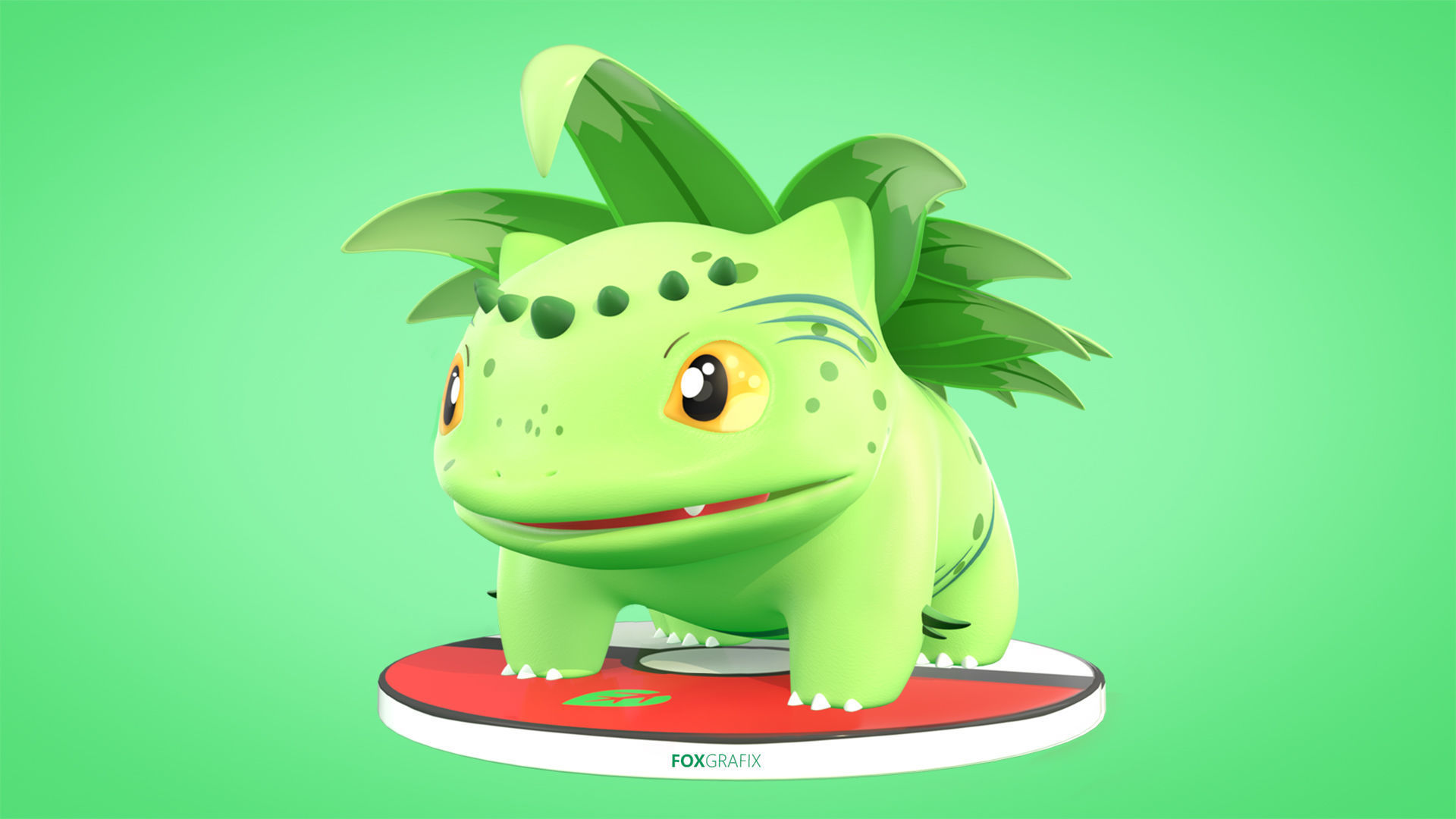 3D model Pokemon Bulbasaur Grass Concept VR / AR / low-poly | CGTrader
