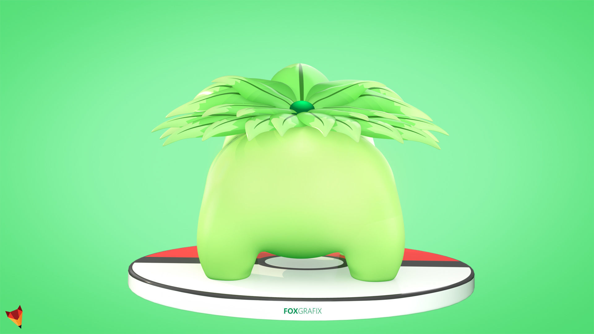3D model Pokemon Bulbasaur Grass Concept VR / AR / low-poly | CGTrader