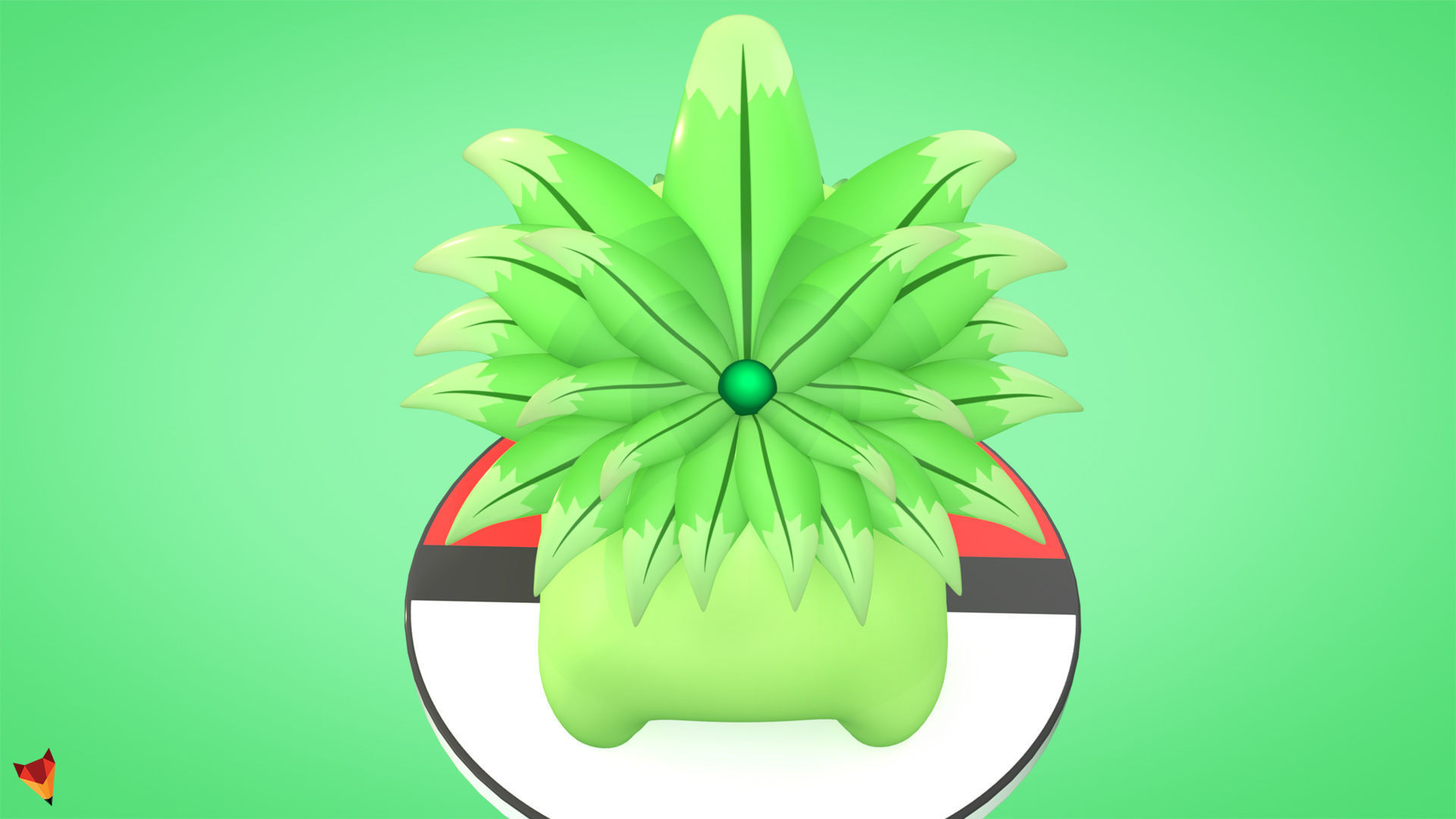 3D model Pokemon Bulbasaur Grass Concept VR / AR / low-poly | CGTrader