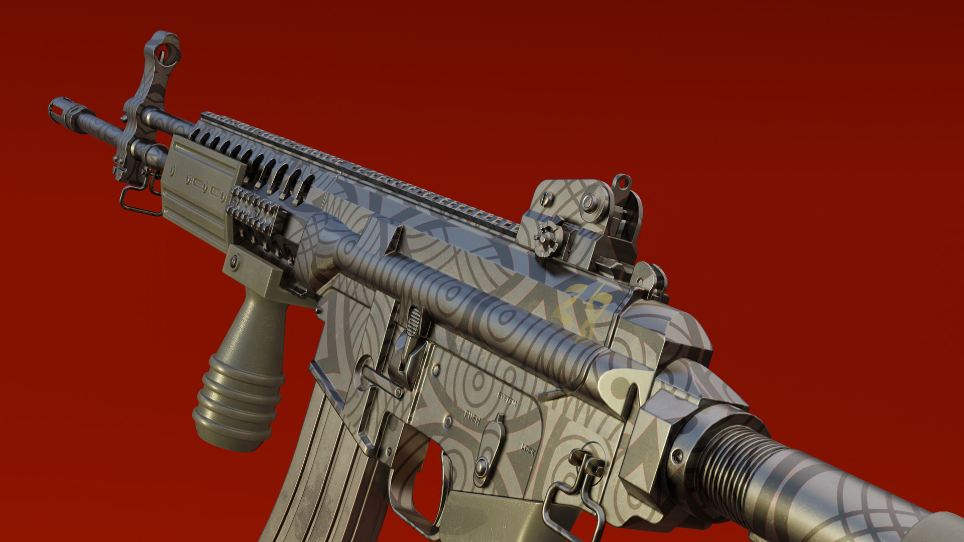 3D model Rifle K2C1 VR / AR / low-poly | CGTrader