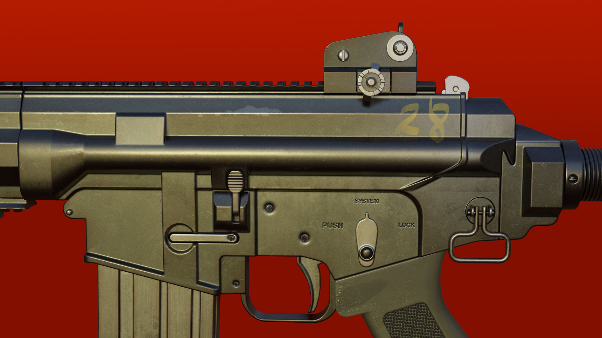 3D model Rifle K2C1 VR / AR / low-poly | CGTrader