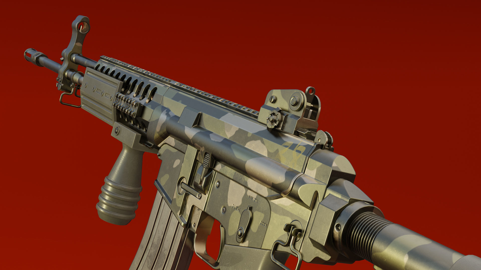 3D model Rifle K2C1 VR / AR / low-poly | CGTrader