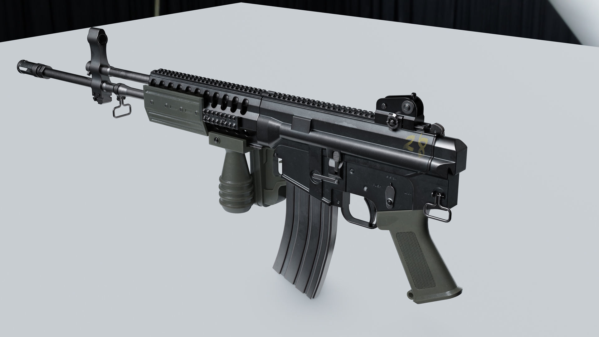 3D model Rifle K2C1 VR / AR / low-poly | CGTrader