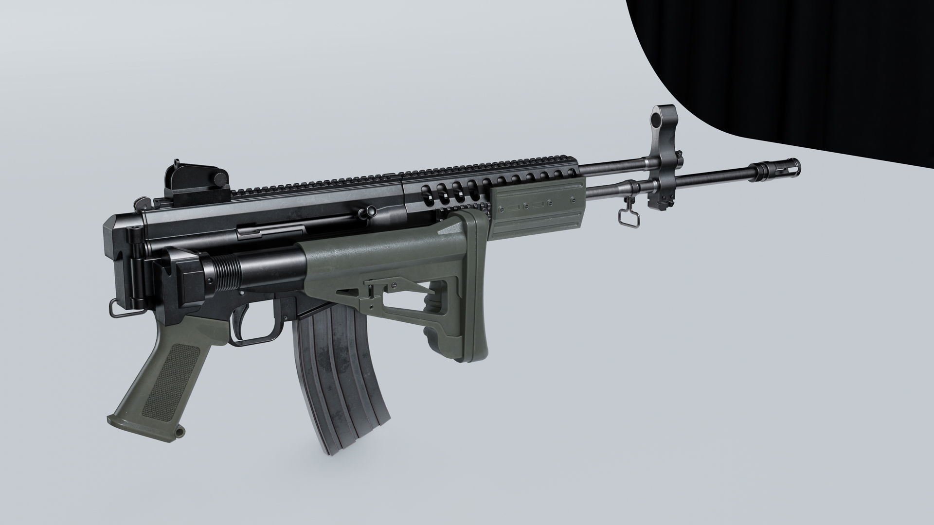 3D model Rifle K2C1 VR / AR / low-poly | CGTrader