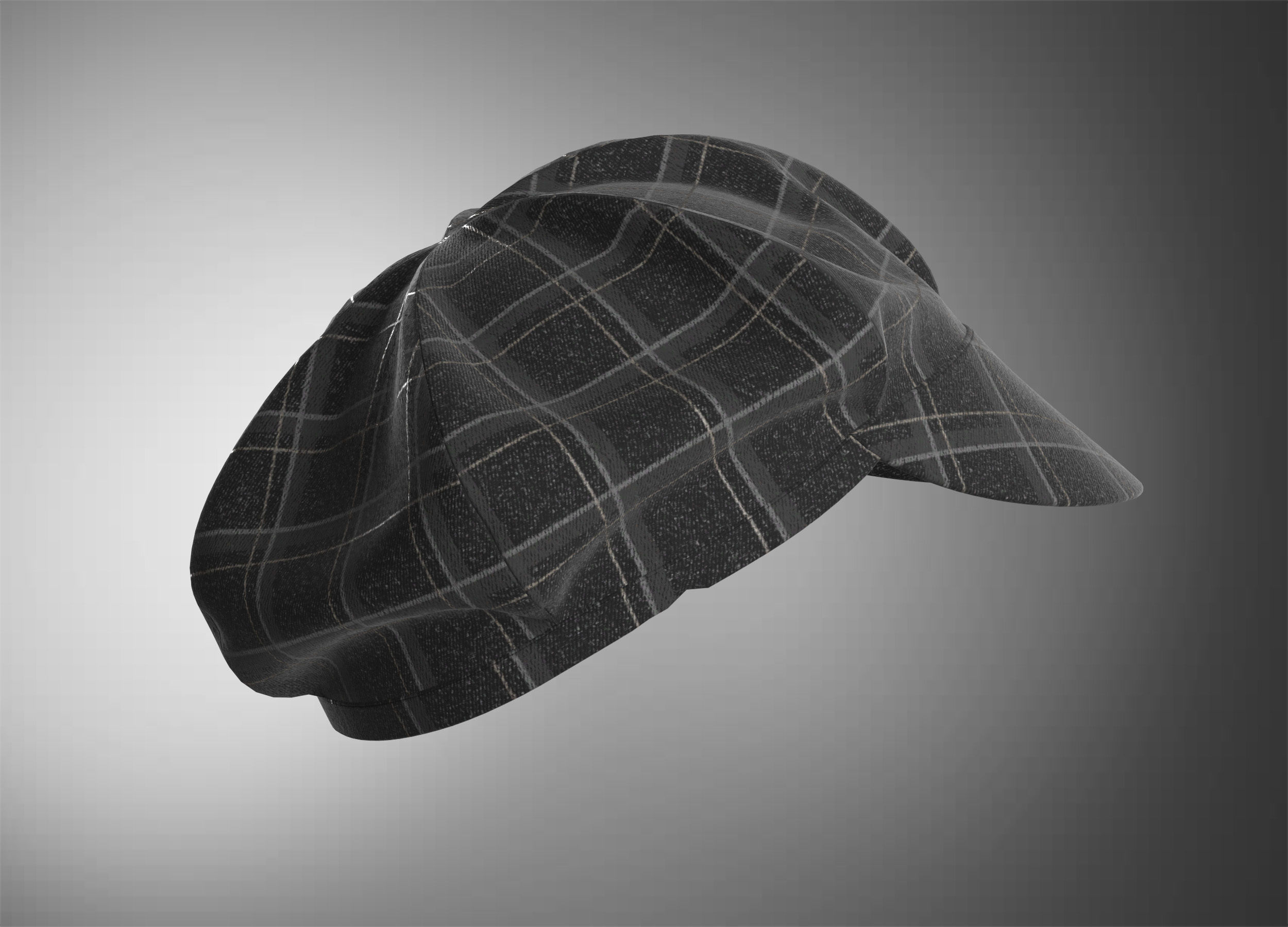 Newsboy hat 3D model | CGTrader