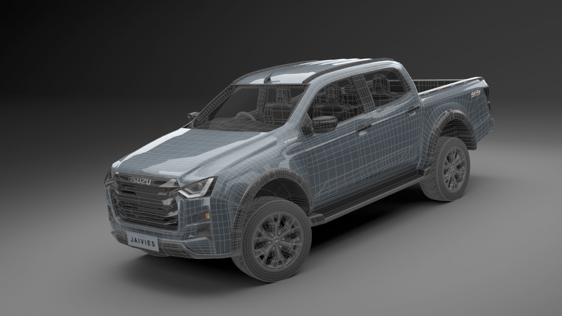 All New ISUZU D MAX 2022 3D model rigged | CGTrader