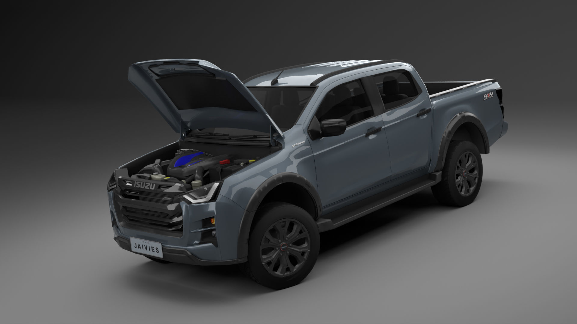 All New ISUZU D MAX 2022 3D model rigged | CGTrader