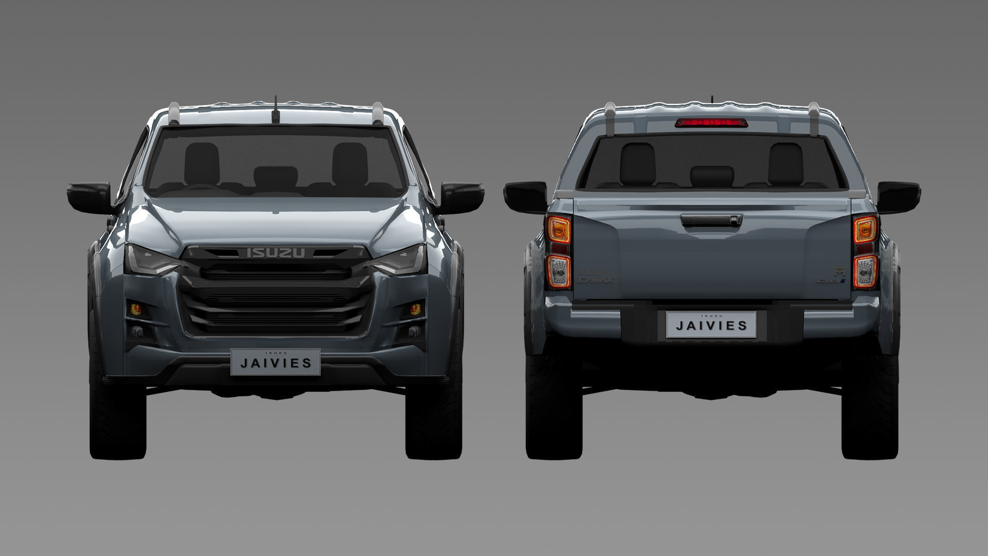 All New ISUZU D MAX 2022 3D model rigged | CGTrader