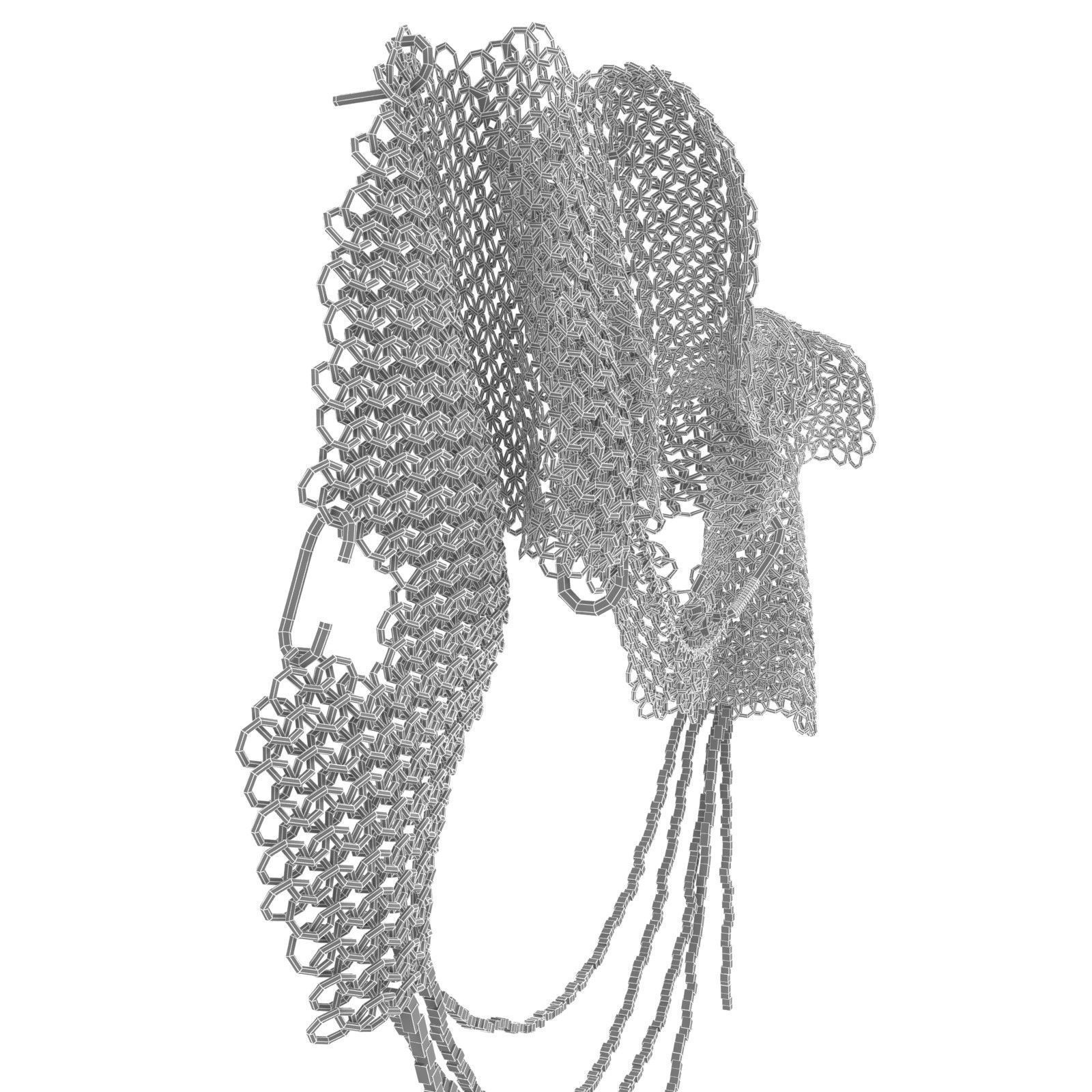 Porcelain Ceramic Chain Wall Sculpture by Taylor Kibby 3D model | CGTrader