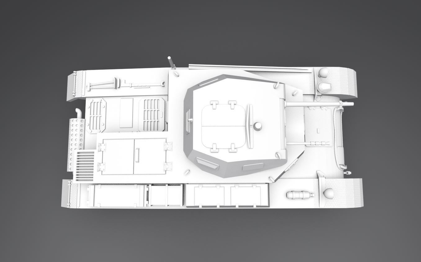 Panzer 2 b Scale model 3D model 3D printable | CGTrader