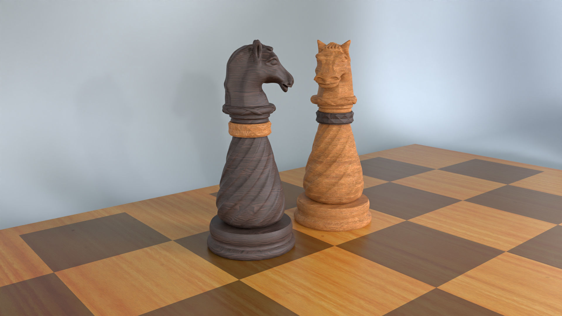 Knight 3D Luxury Chess Pieces 3D Print Model 3D print model 3D model 3D ...