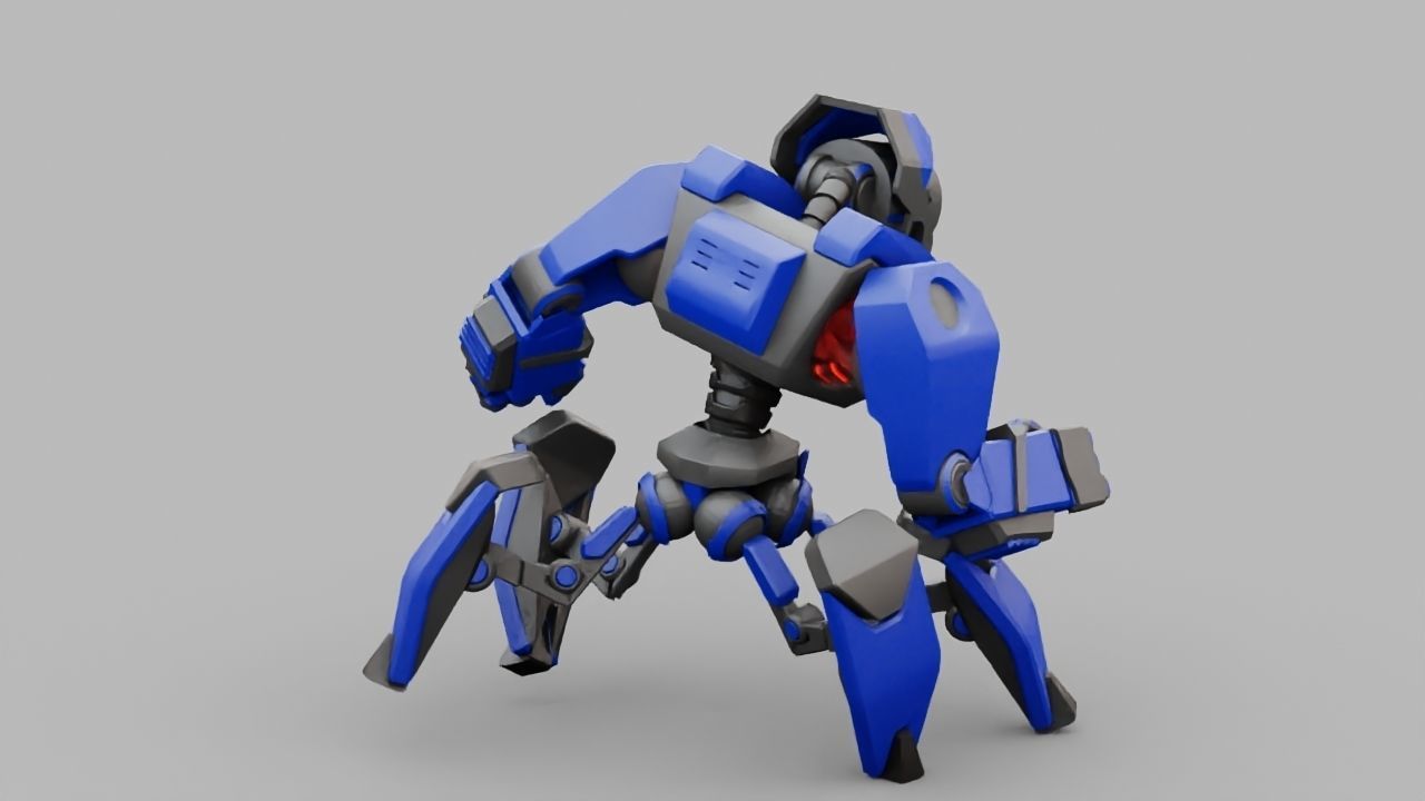 Spider robot rigged - animated character 3D model animated rigged ...