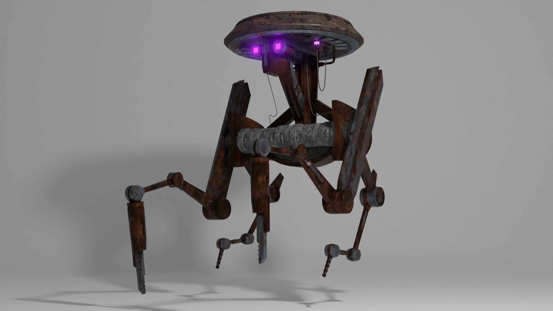 Lava Droid free VR / AR / low-poly 3D model rigged | CGTrader