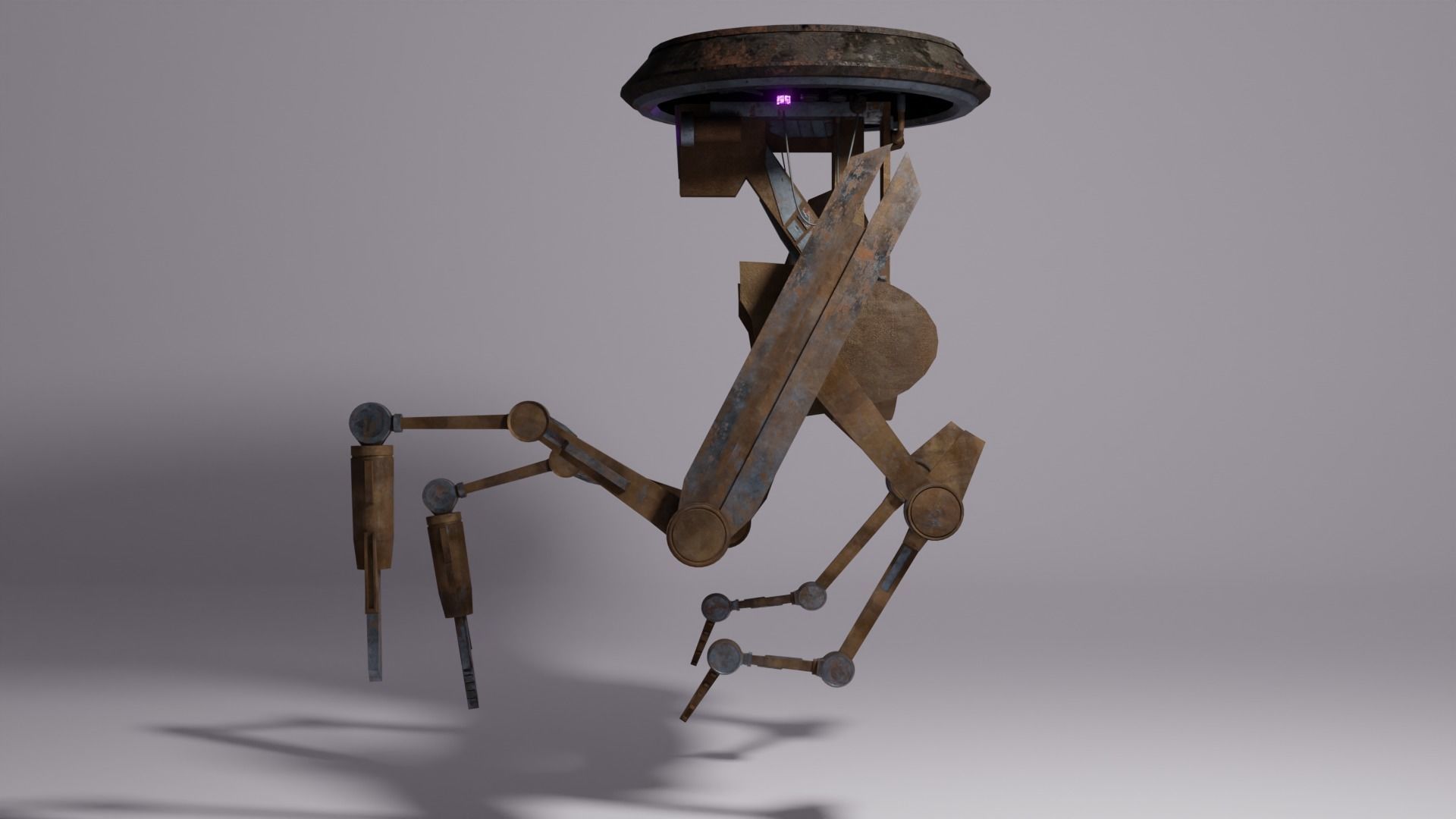 Lava Droid free VR / AR / low-poly 3D model rigged | CGTrader