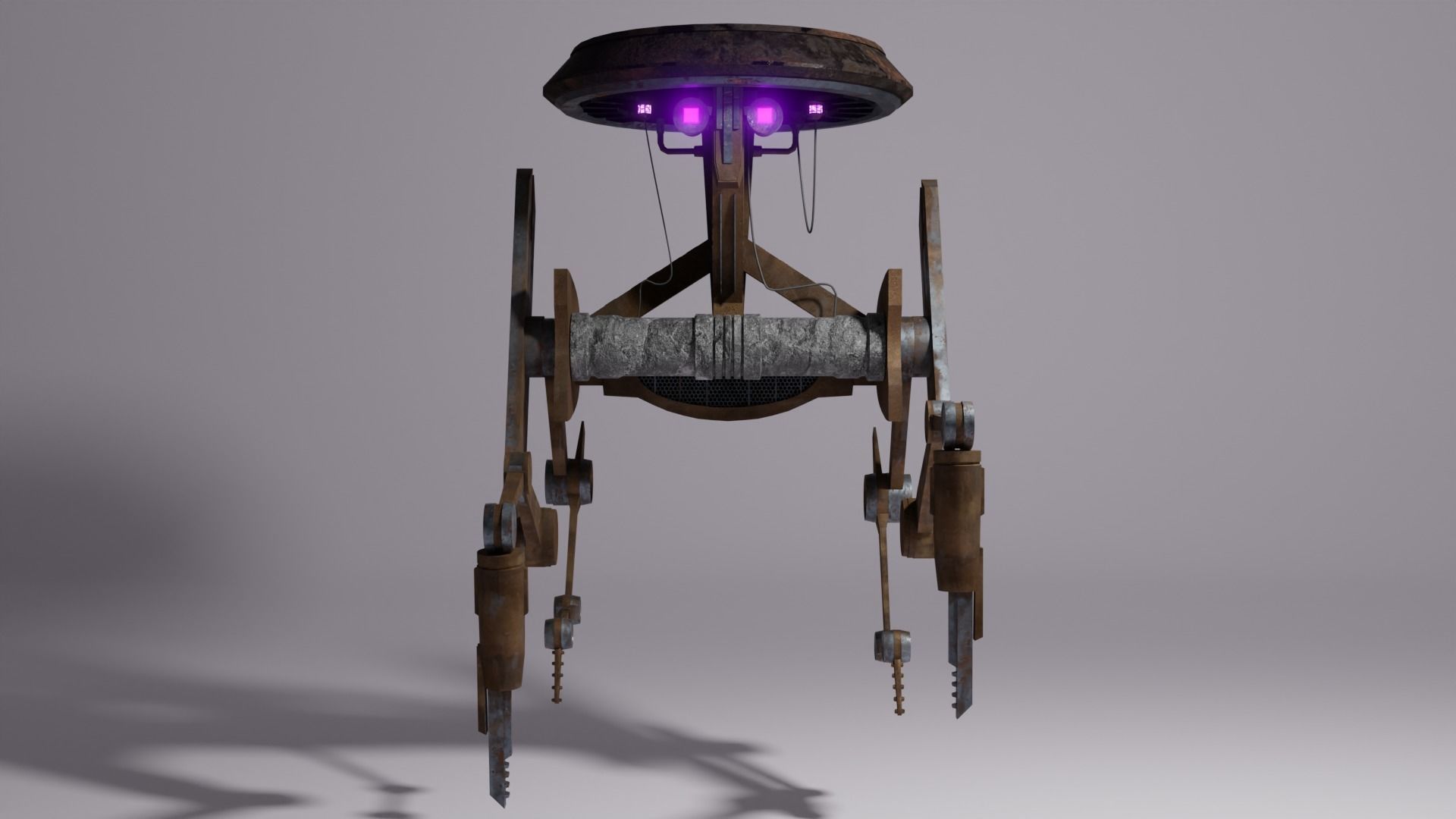 Lava Droid free VR / AR / low-poly 3D model rigged | CGTrader