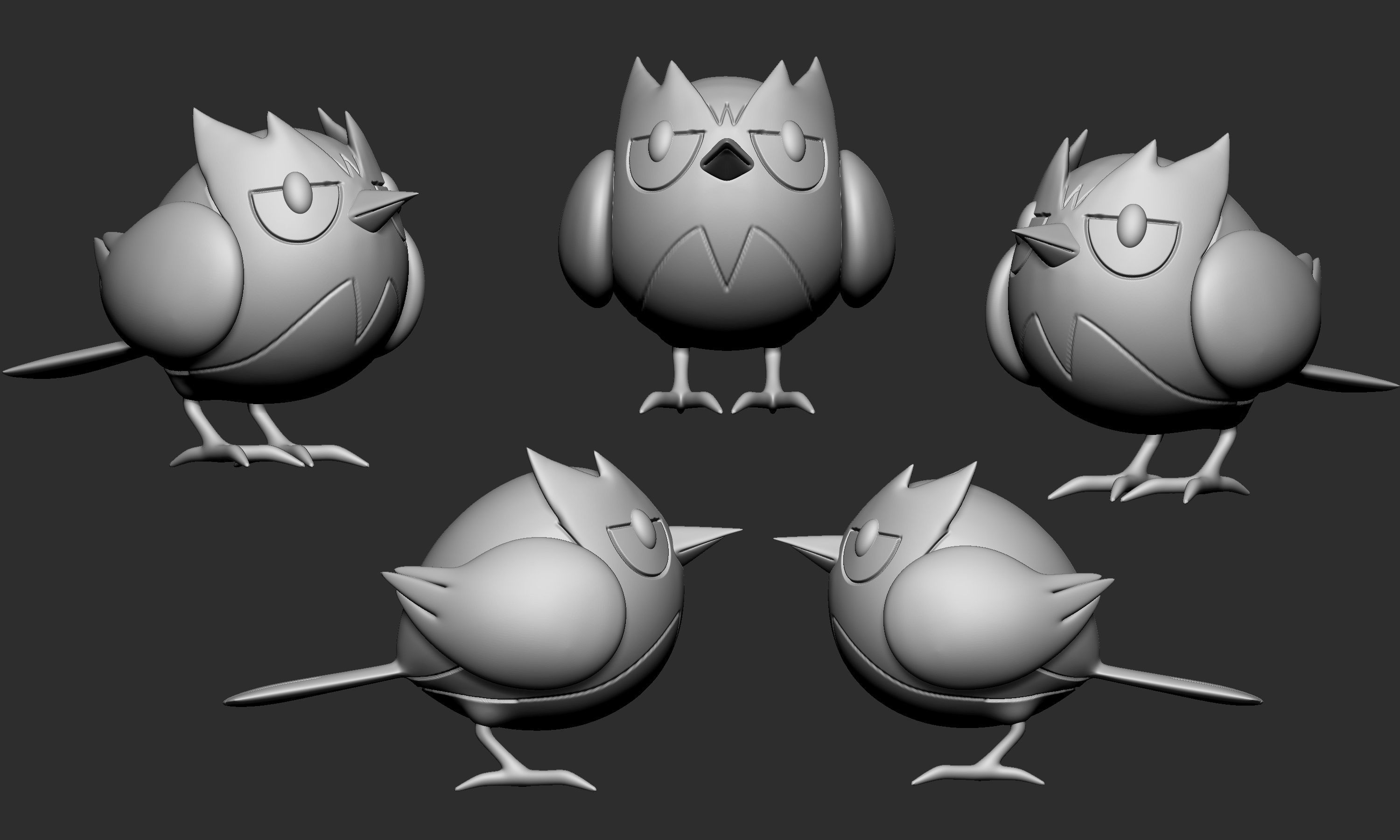 Pokemon - Rookidee 3D model 3D printable | CGTrader