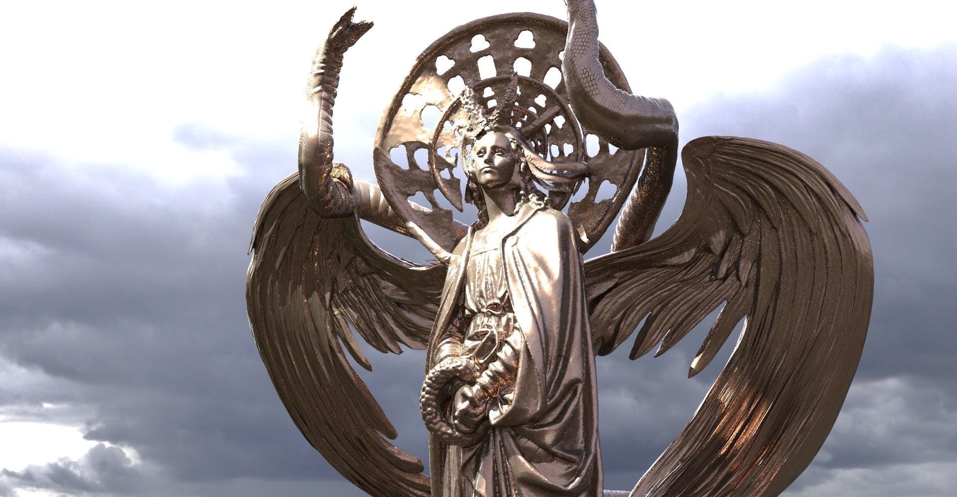 Angel of Garden of Eden 3D model | CGTrader