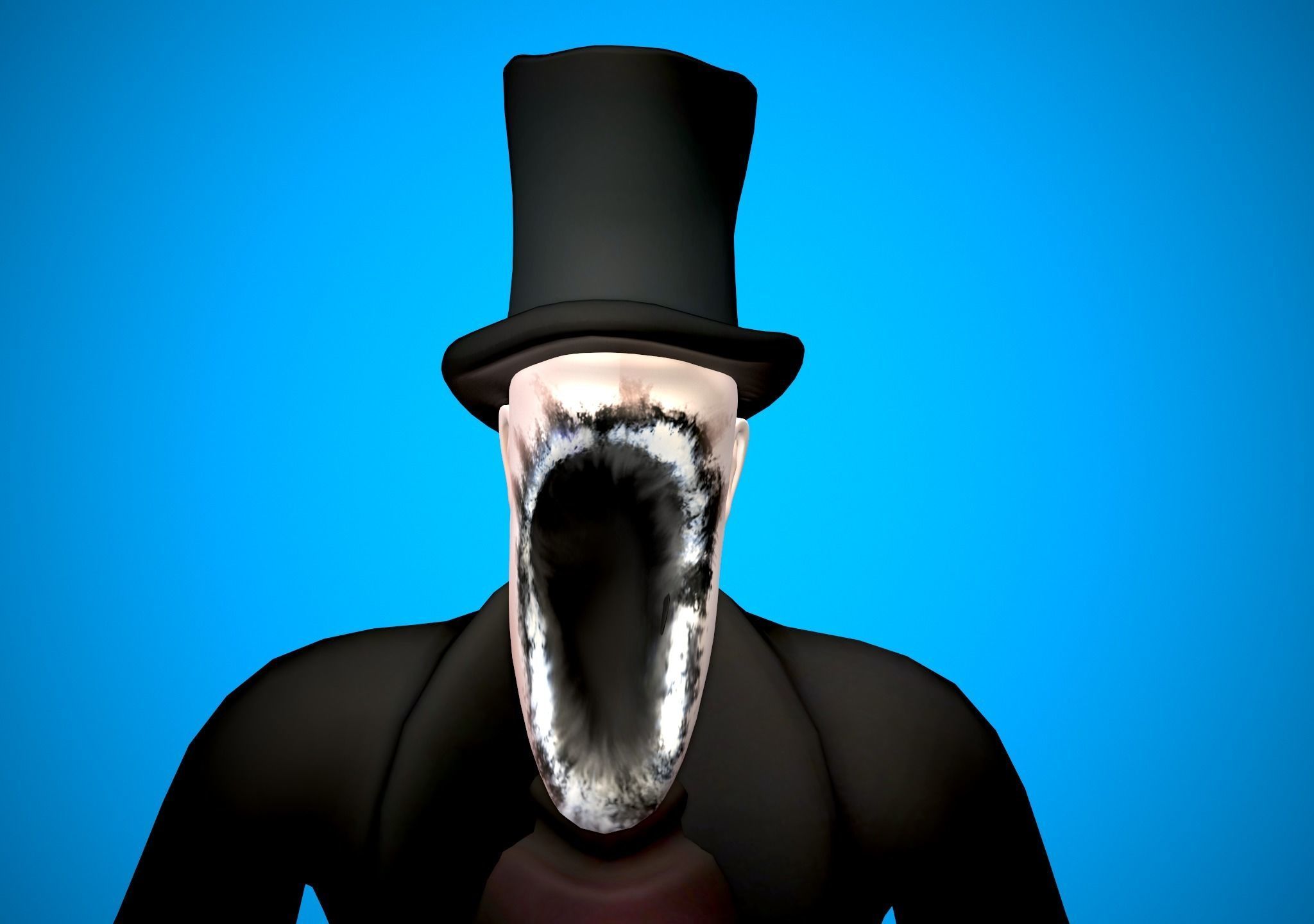 3D model Faceless Man - Fantasy Character - Lowpoly Rigged Animated VR ...