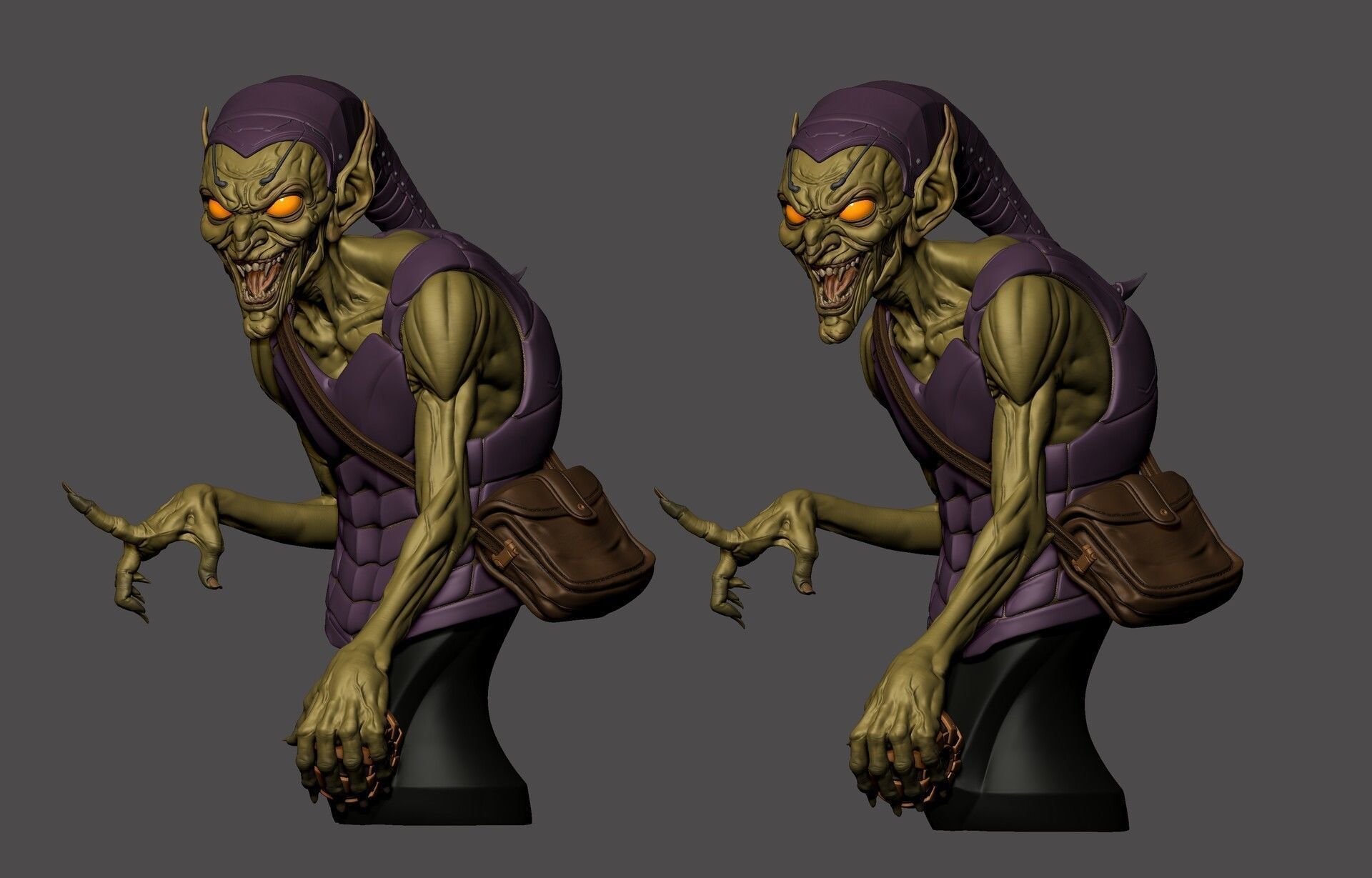 Green Goblin 3D model 3D printable | CGTrader