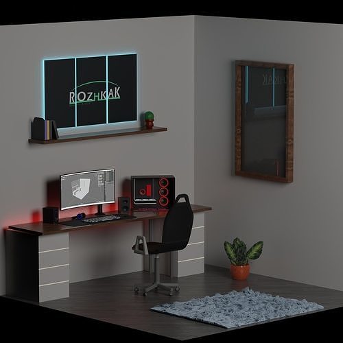 3D model Game setup low poly VR / AR / low-poly | CGTrader