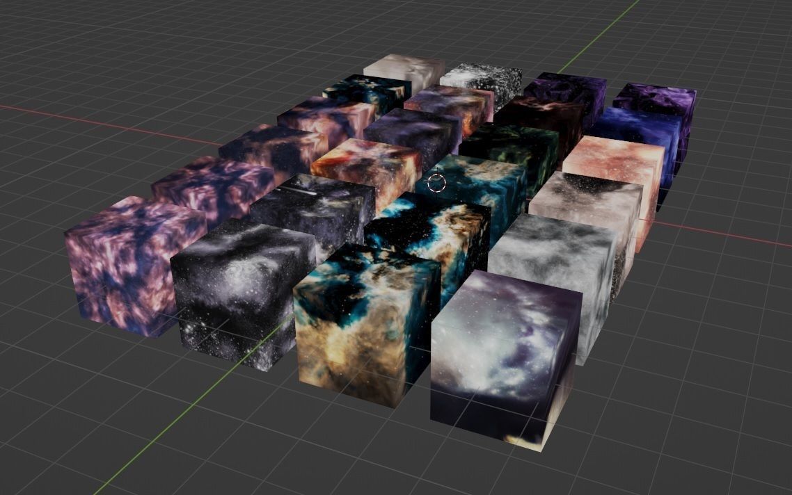 3D model 24 original Cubemaps 6k Cloudy space starfield VR / AR / low ...